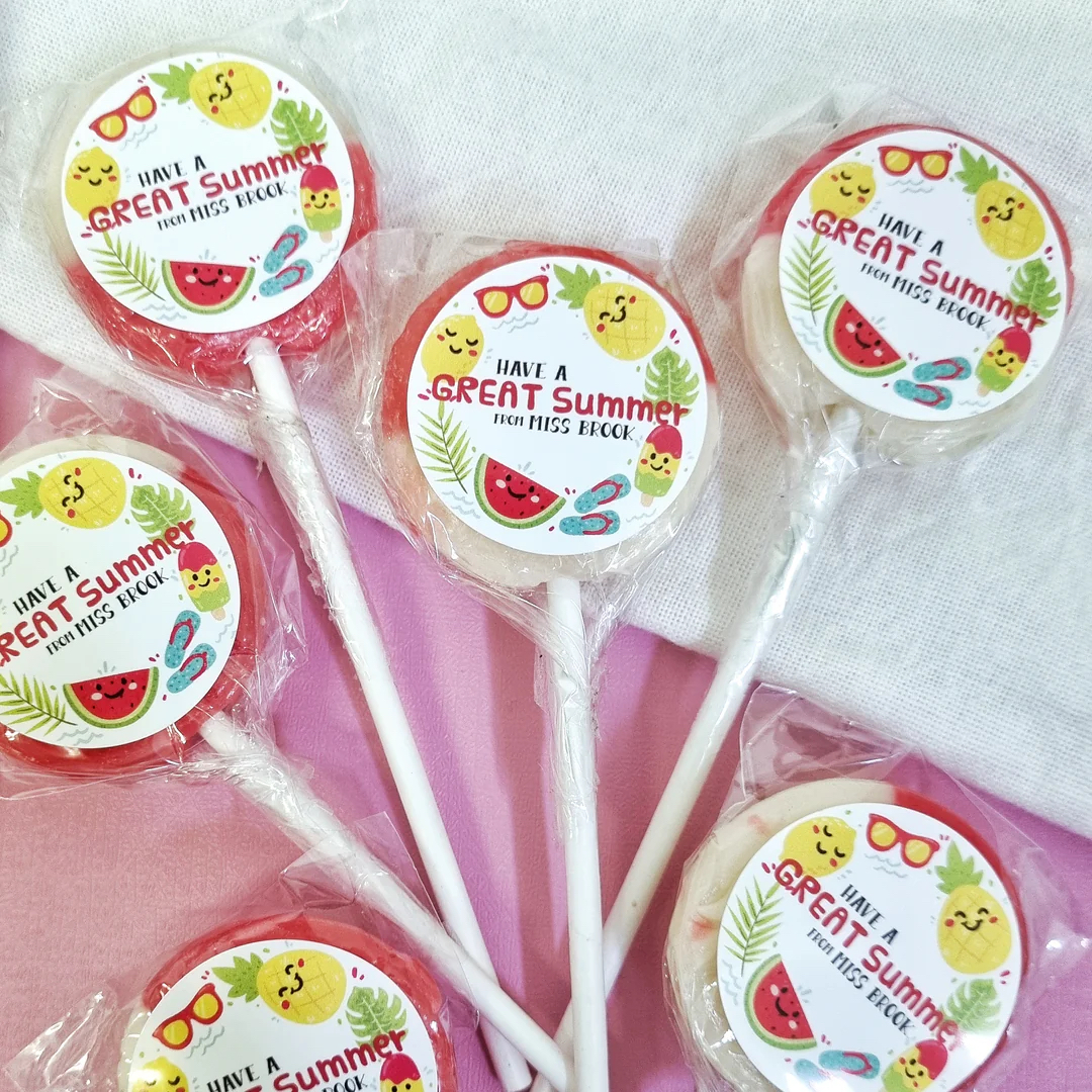 Personalised Have a Great Summer Small Lollipops Set - Yumbles.com