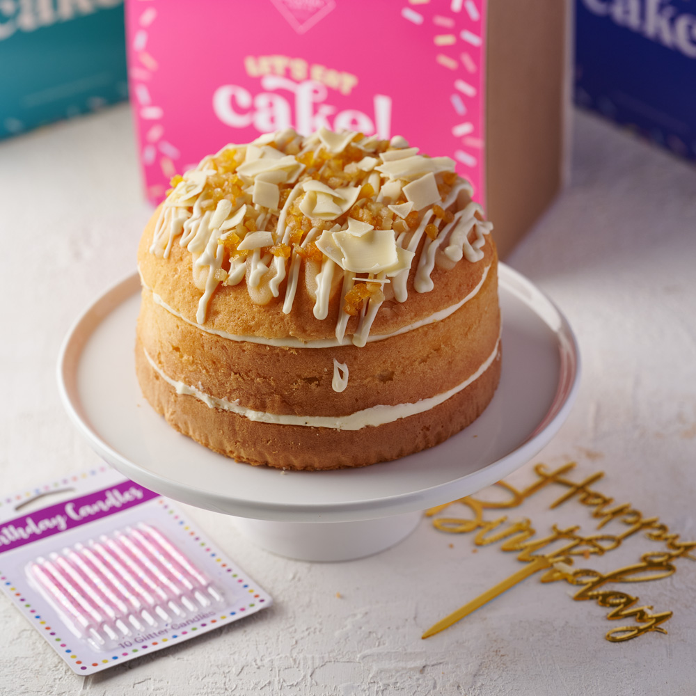 Birthday Pack - Lemon Drizzle Cake - Postable Birthday Cake - Yumbles.com
