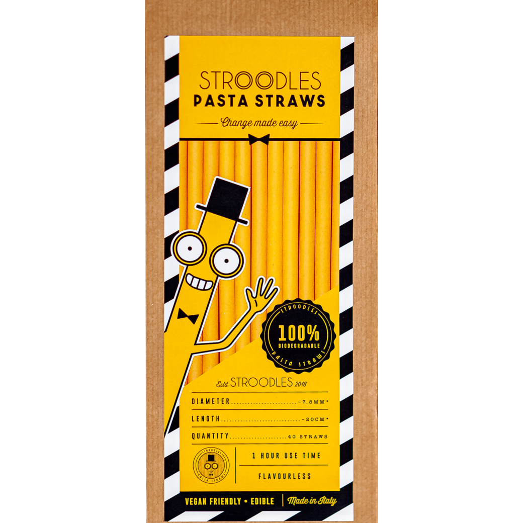 Stroodles - Sustainable Pasta Drinking Straws (Sample Pack of 20 ...