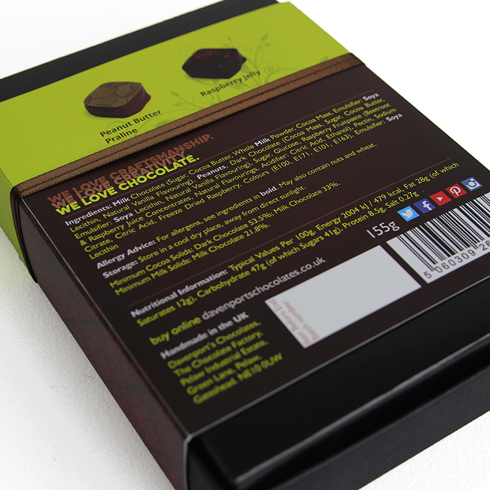 Peanut Butter & Jelly Sandwich Gift Box of Handmade Chocolates, 12 ...