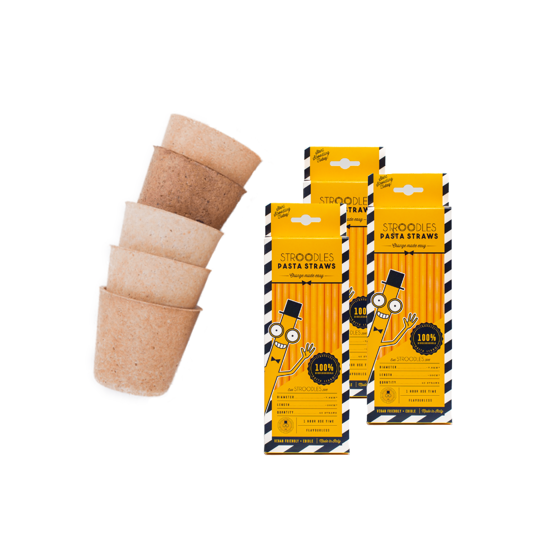 Stroodles Drinks Bundle (240 Stroodles Pasta Straws, 240 Large Edible ...