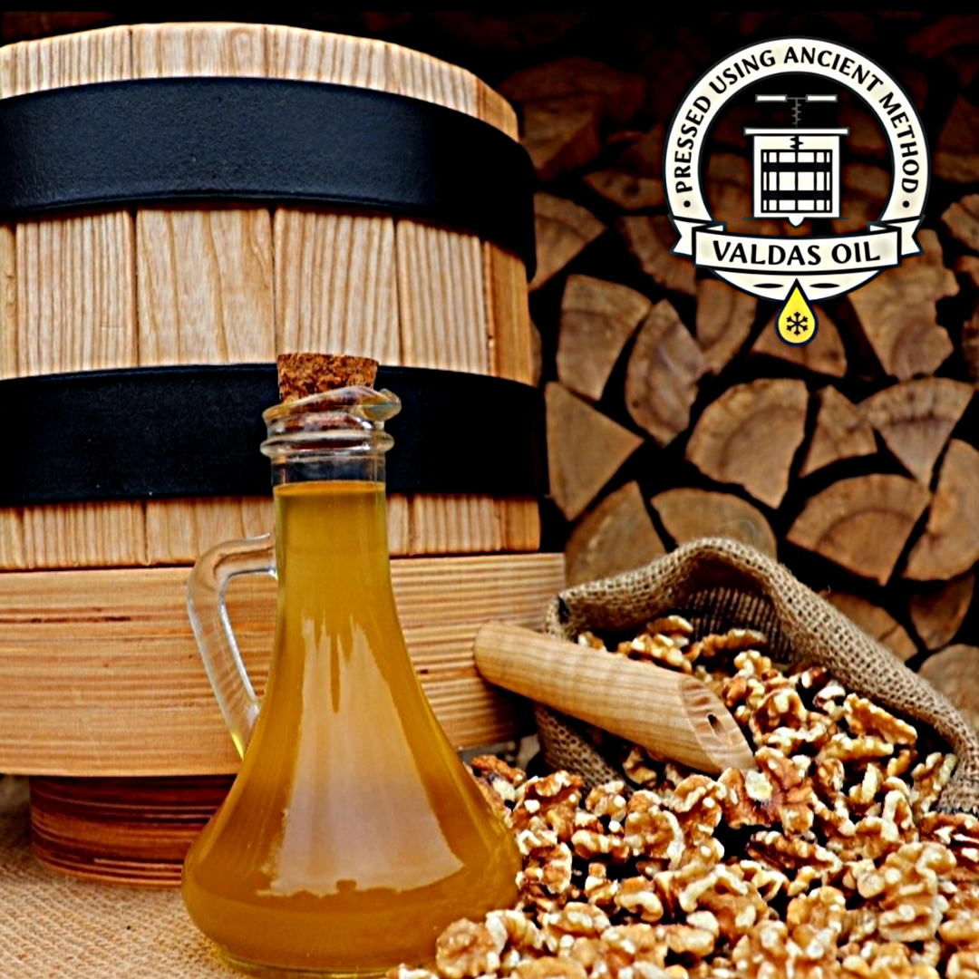 100% RAW Cold Pressed Vegetable Walnut Oil - 250ml - Yumbles.com