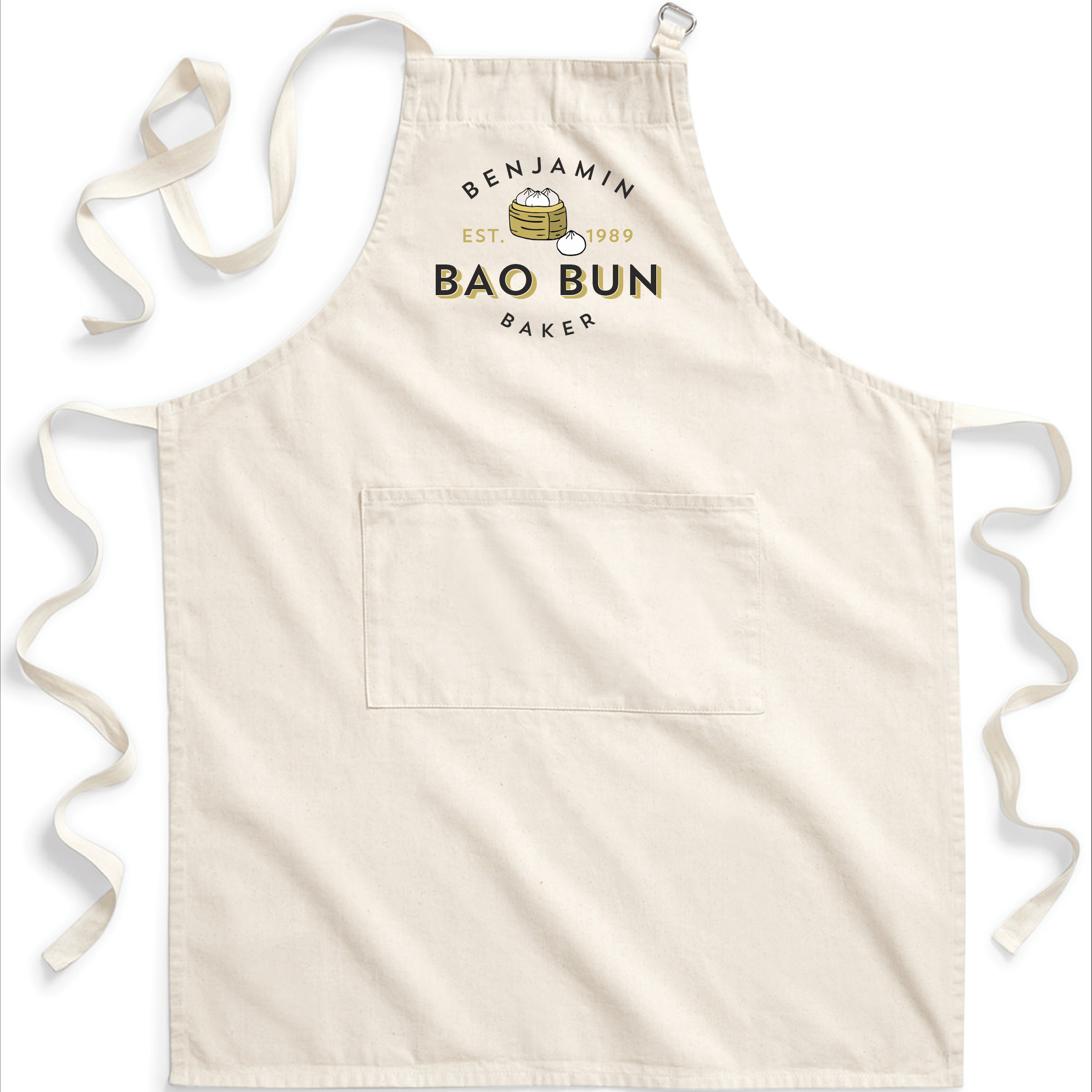 Personalised Bao Bun Apron - Yumbles.com