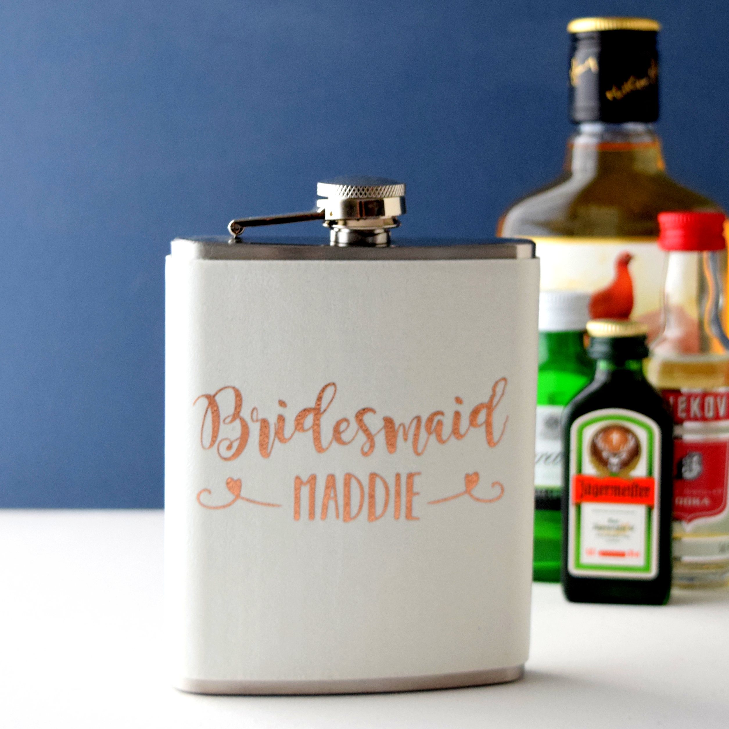 Personalised Bridal Party Hip Flask - Yumbles.com