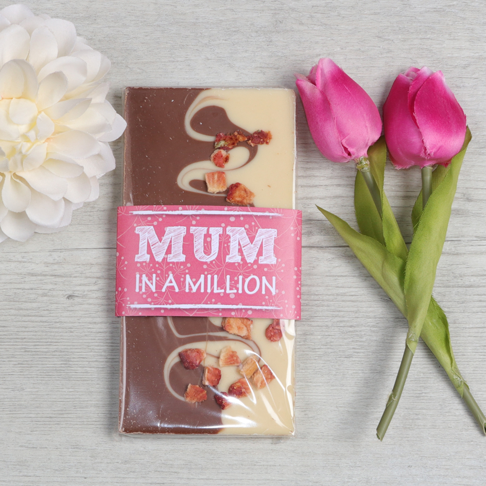 Mother's Day Pink Cider, Cheese & Chocolate Gift Hamper - Yumbles.com