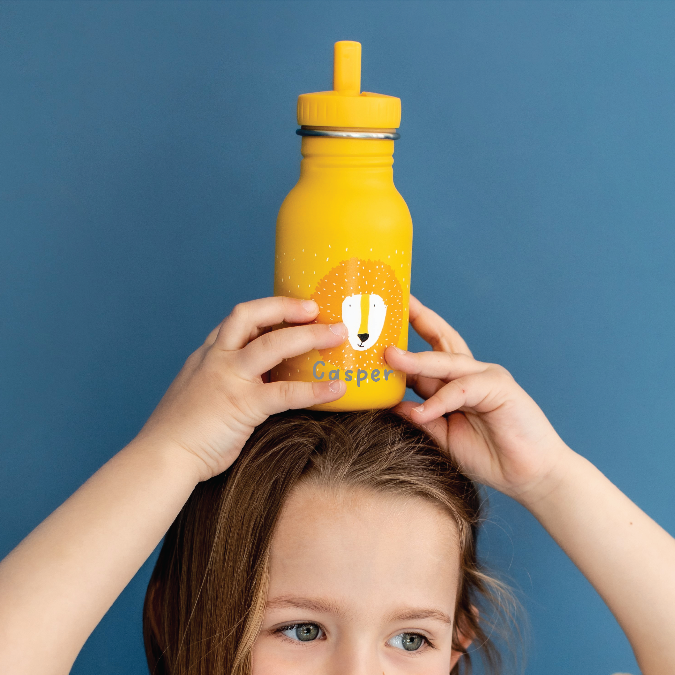 Personalised 350ml Small Lion Kids Drinks Bottle - Yumbles.com