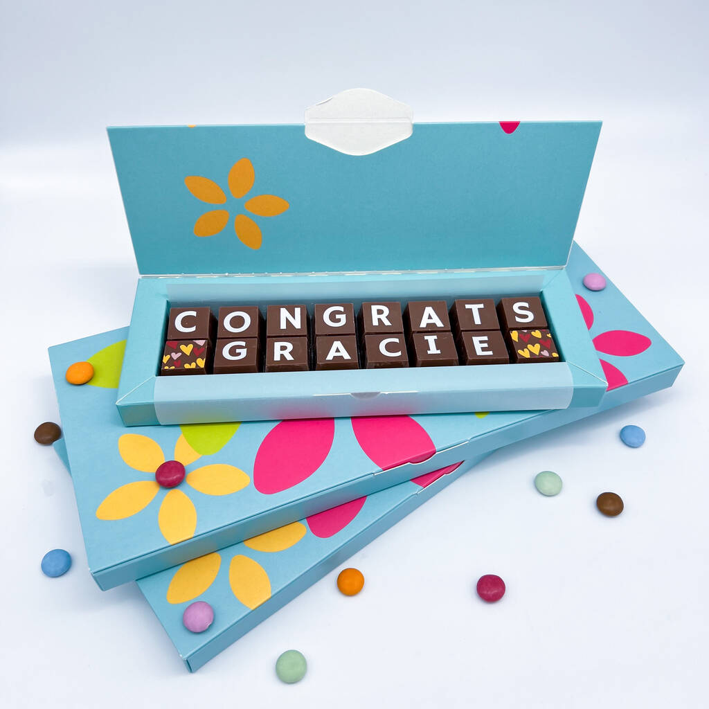 Personalised Congratulations Chocolate Gift - Yumbles.com