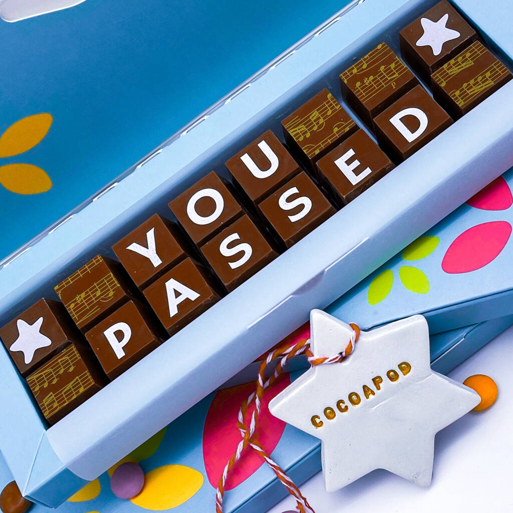 'You Passed' Chocolate Exam Results Gift Box - Yumbles.com