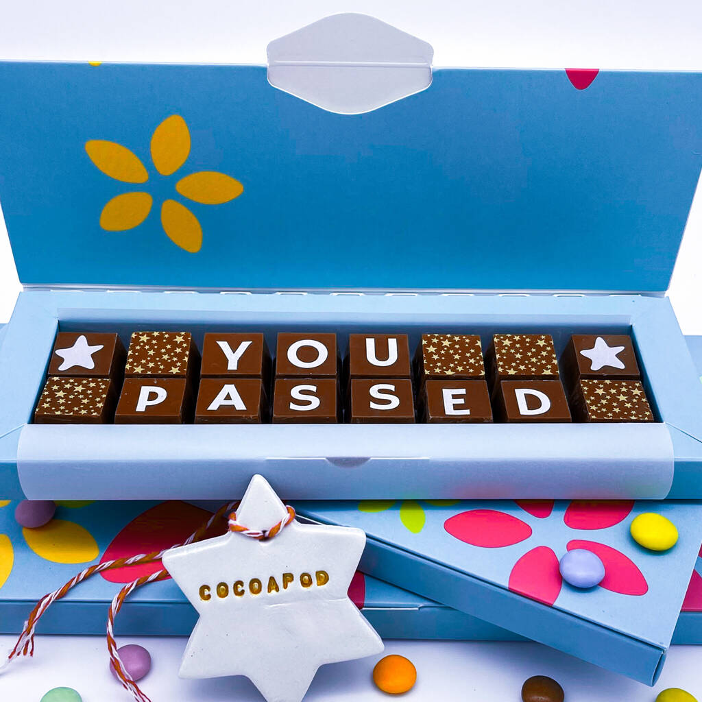 'You Passed' Chocolate Exam Results Gift Box - Yumbles.com
