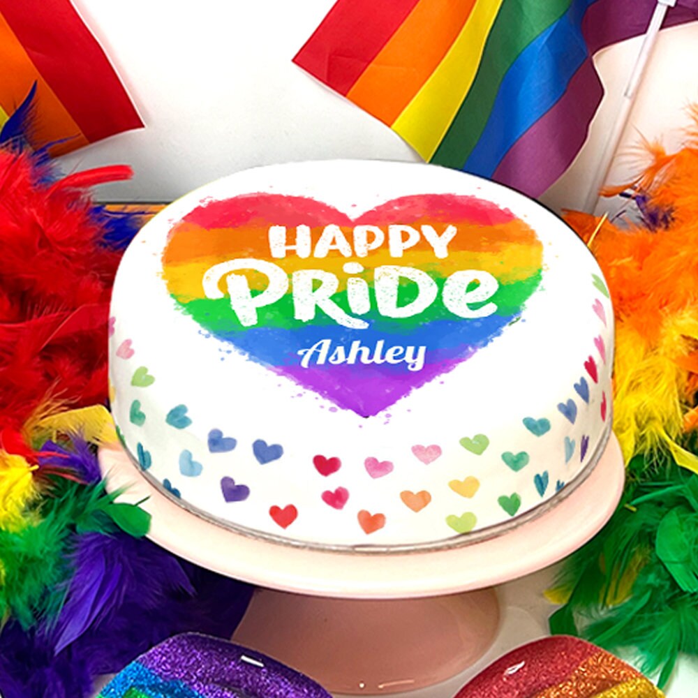 Personalised Happy Pride Cake - Yumbles.com