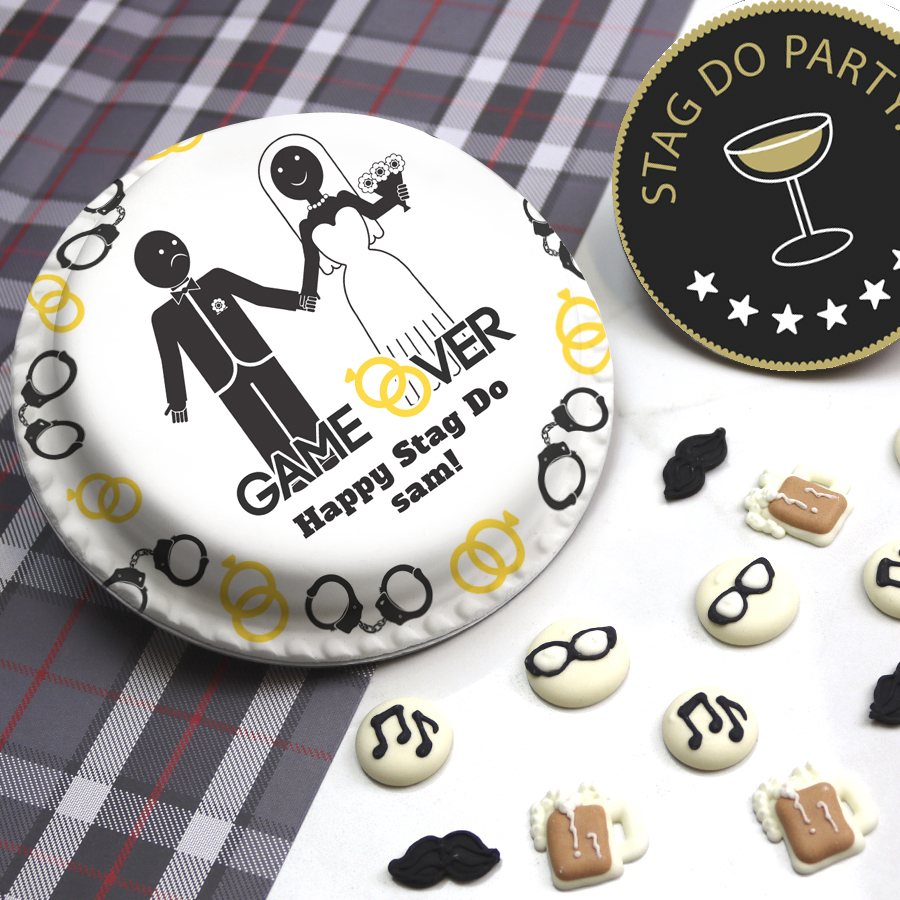 Game Over Stag Do Cake - Yumbles.com