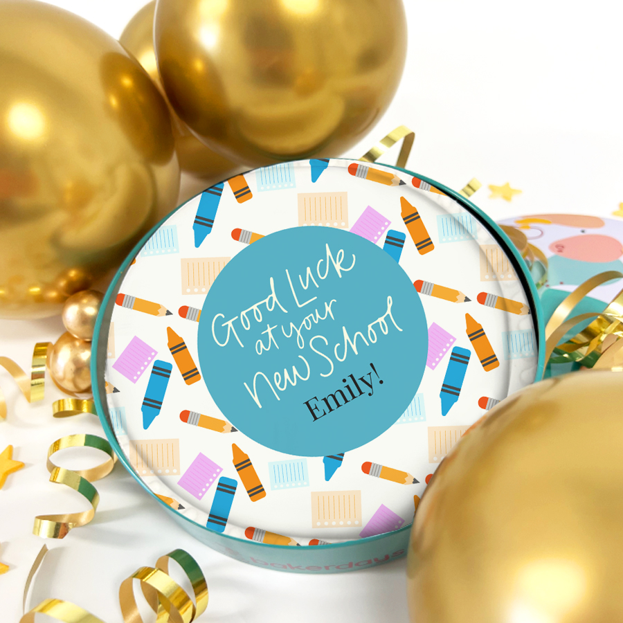 Good Luck School Day Letterbox Cake, School Gifts by post, letterbox ...