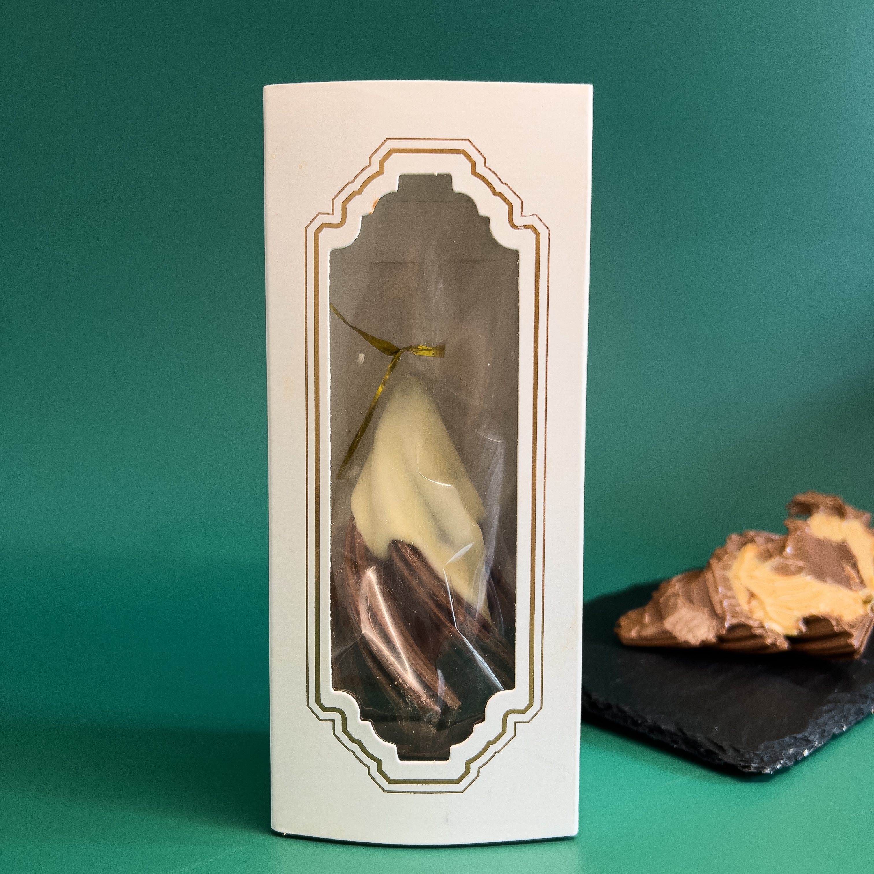 Caramel Swirl: Milk Chocolate Christmas Tree Cone - Yumbles.com