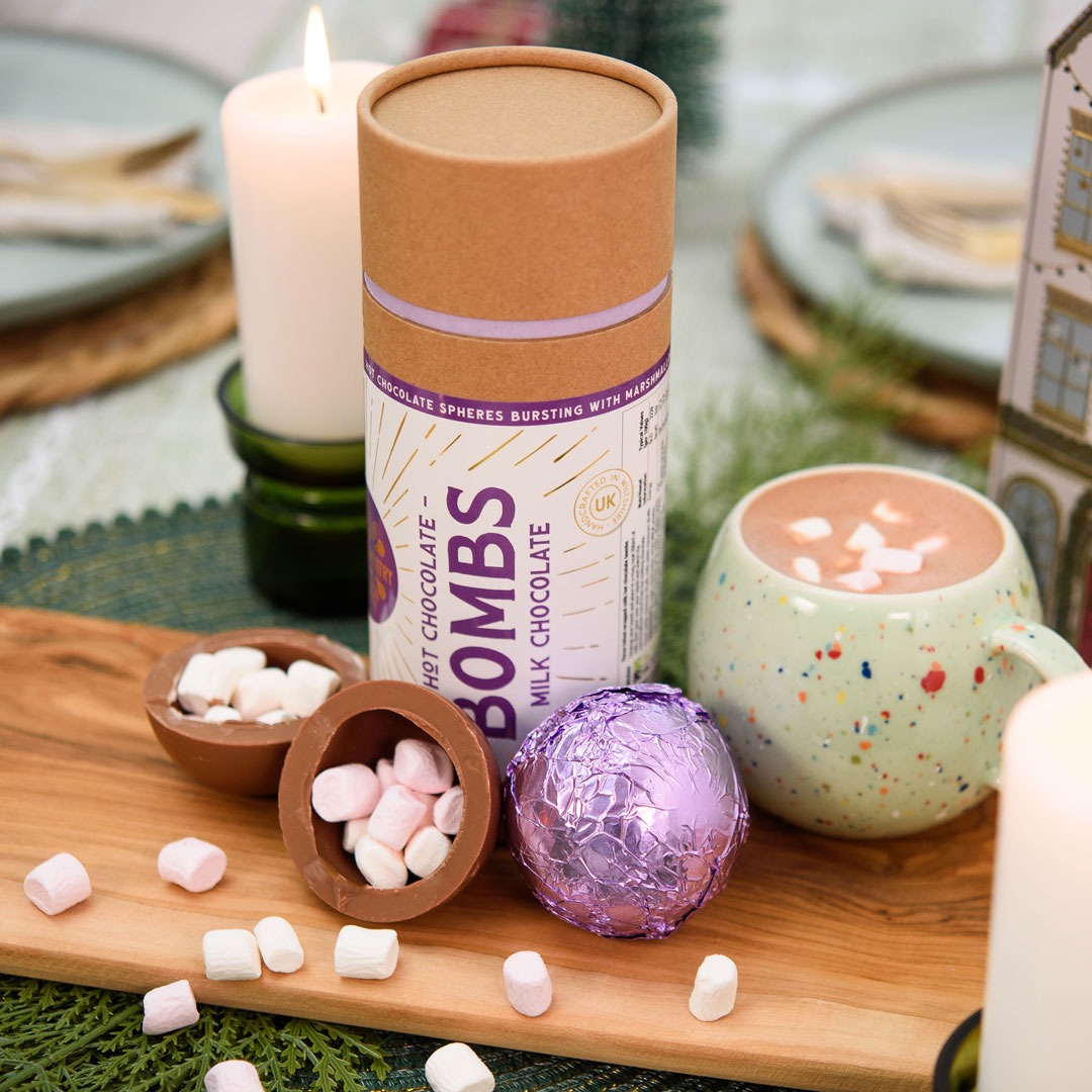 Hot Chocolate Bombs - Milk Chocolate Spheres with Marshmallows, 140g ...