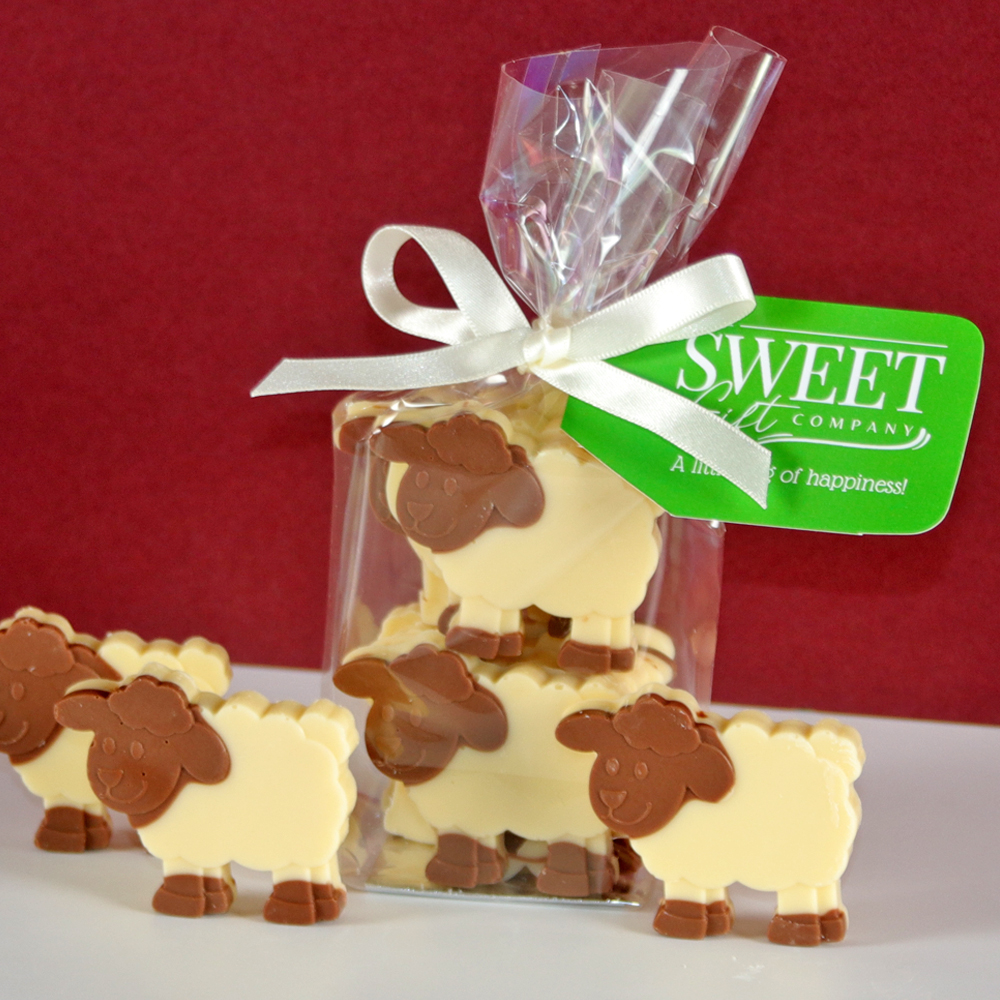 Mini Belgian Chocolate Sheep - Yumbles.com