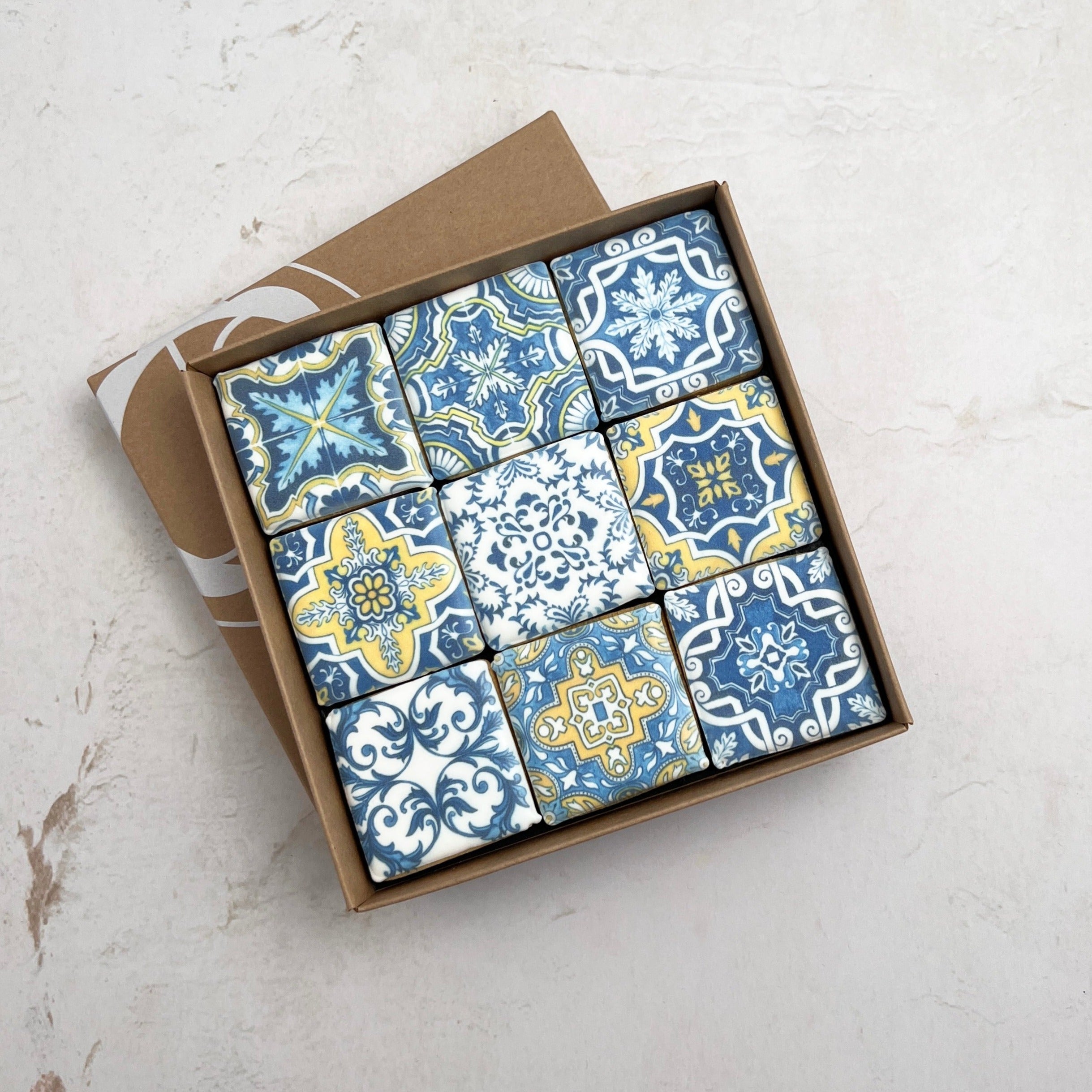 Portuguese Tile Biscuit Box - Yumbles.com