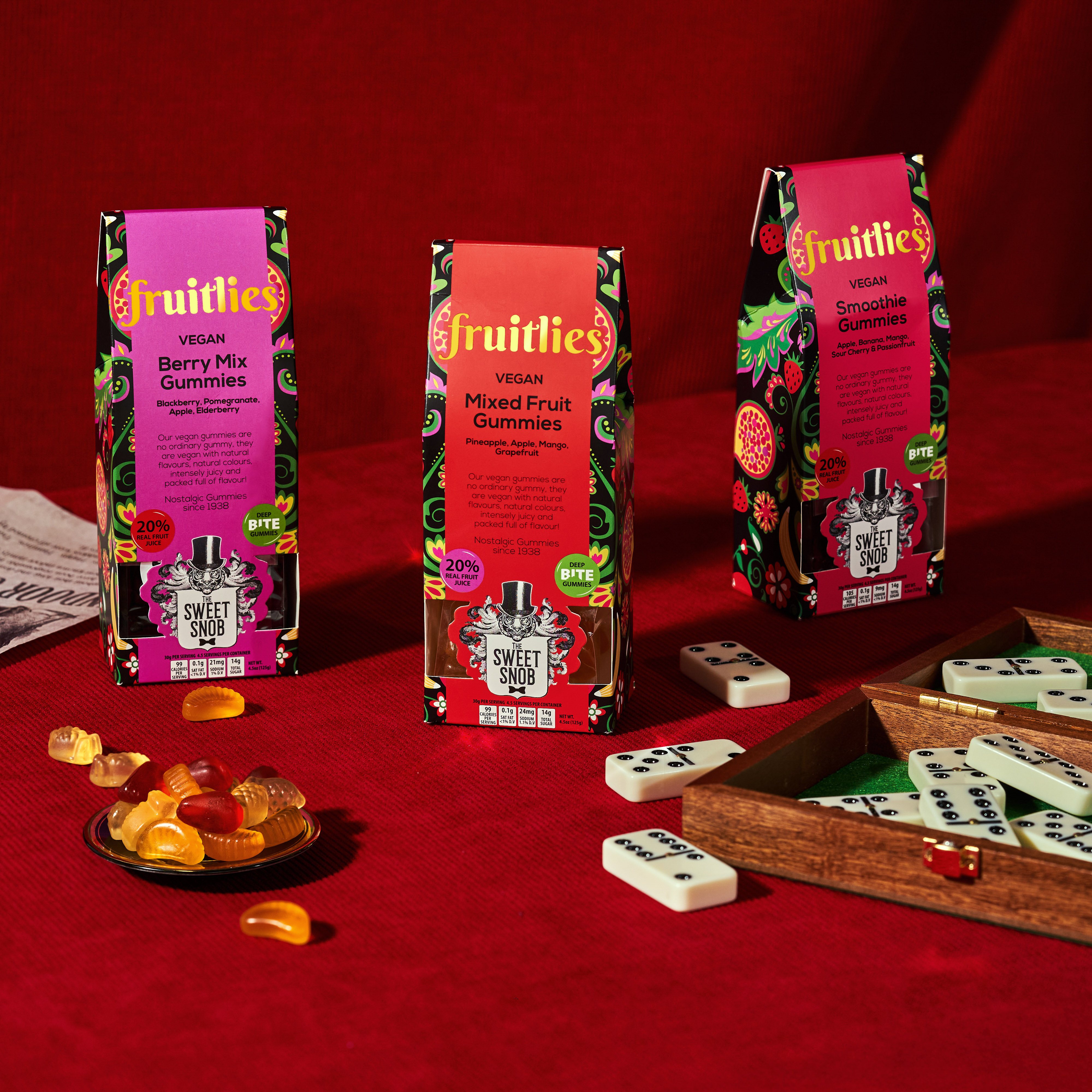 Fruitlies Vegan Jelly Sweets - Mixed Fruit - Yumbles.com