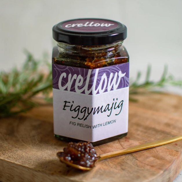 Crellow Cornish Festive Fig Relish 220g Made in Cornwall - Yumbles.com