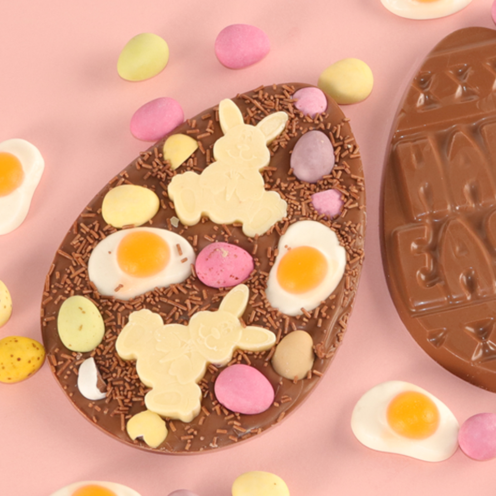 The Easter Bunny Chocolate Easter Egg Slab - Yumbles.com