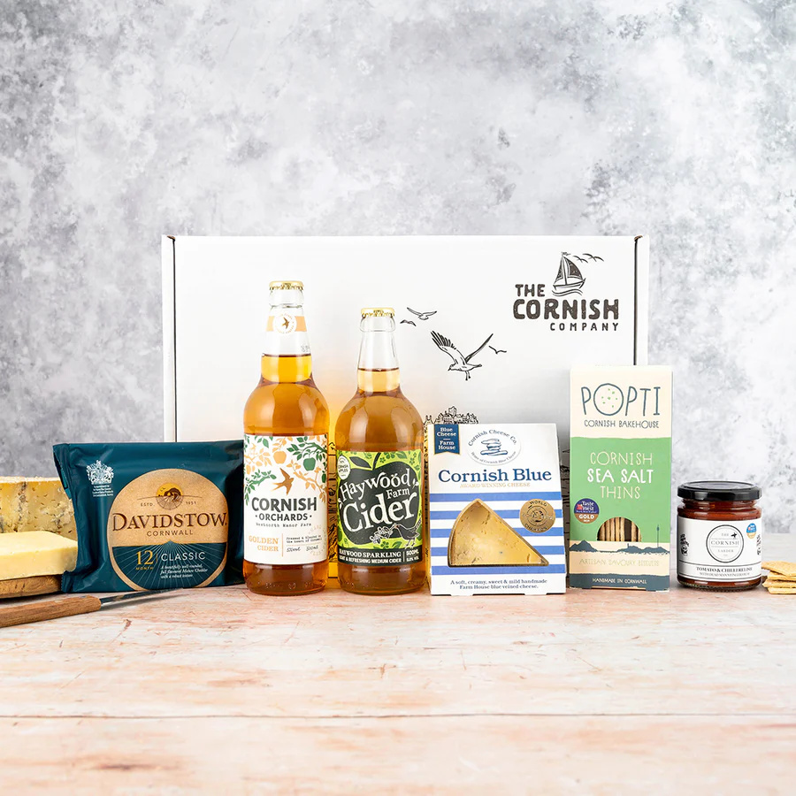 Cornish Cheese & Cider Hamper - Yumbles.com
