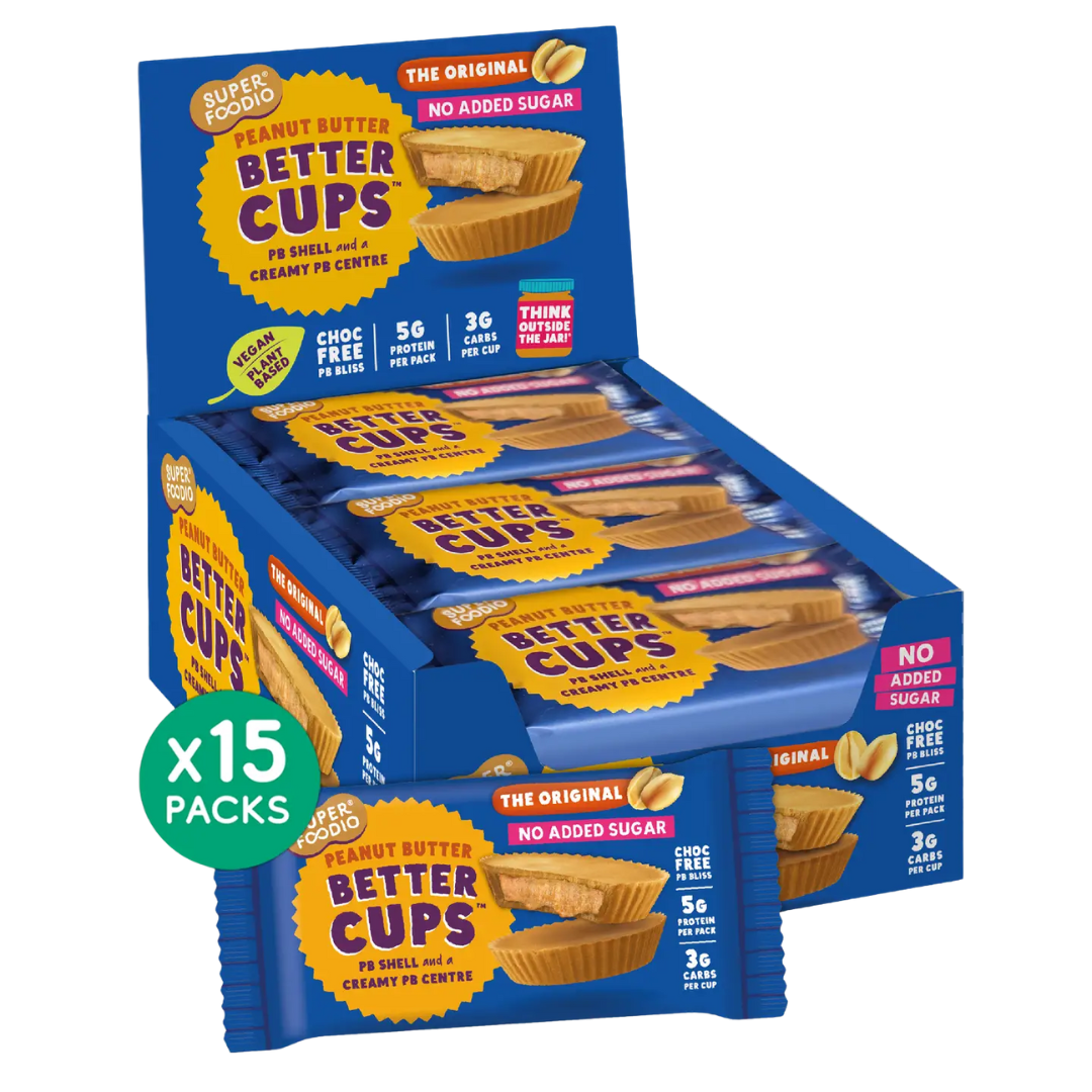 Peanut Butter Better Cups - No Added Sugar (30g x 15 packs) - Yumbles.com