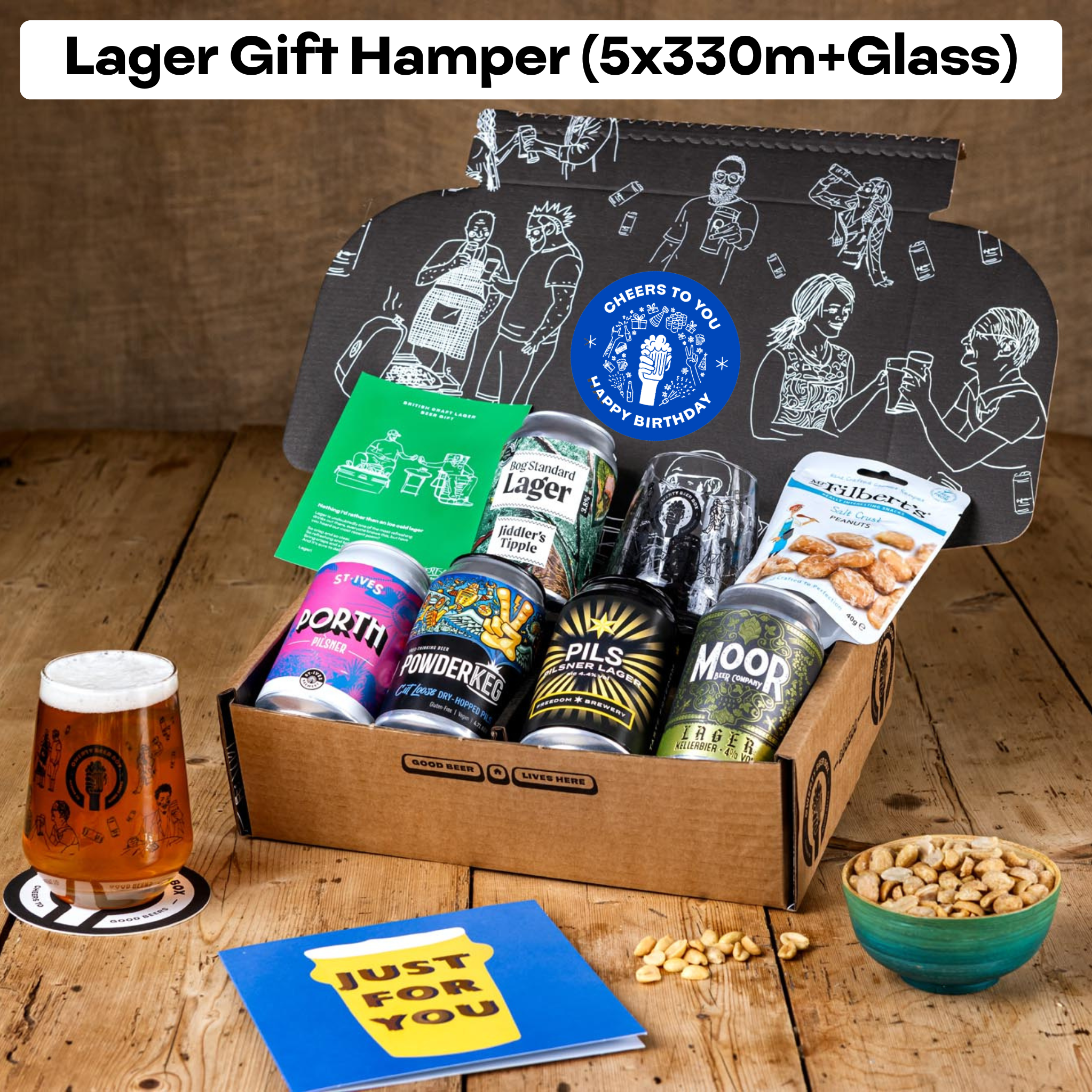 Personalised Craft Beer Birthday Hamper - Yumbles.com