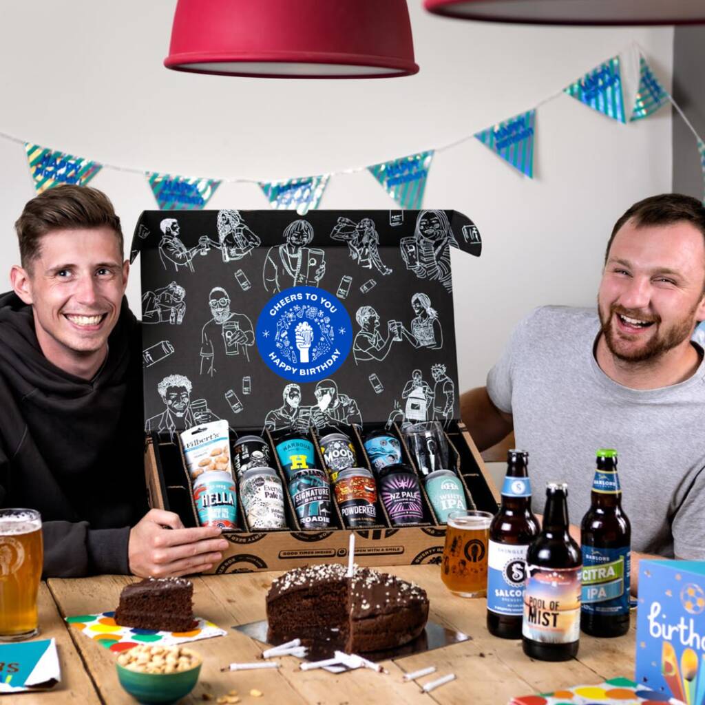 Personalised Craft Beer Birthday Hamper - Yumbles.com