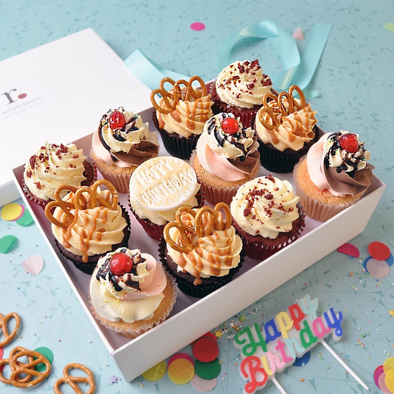 Birthday Cupcakes Box - Yumbles.com