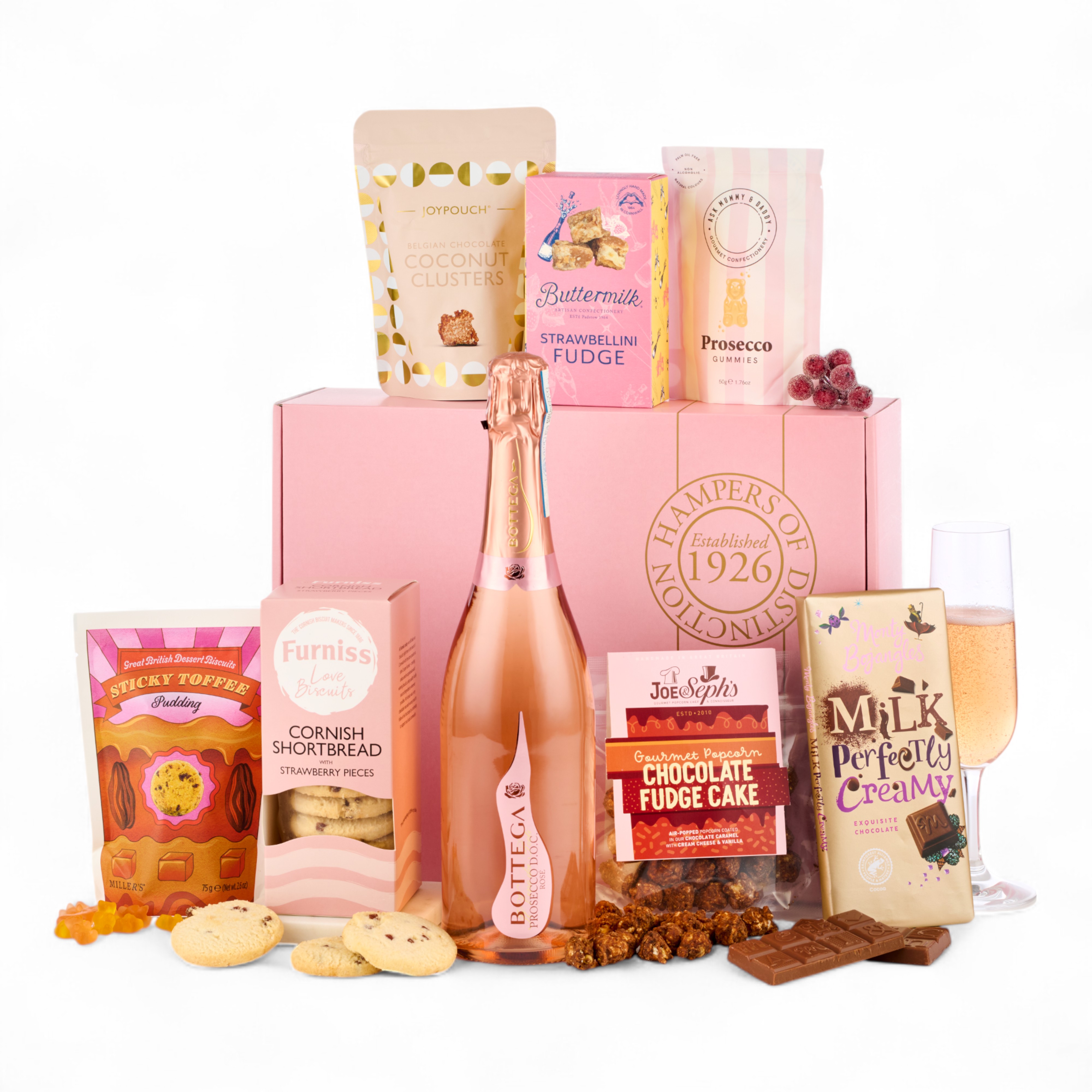 Luxury Rose Prosecco Gift Box - Yumbles.com
