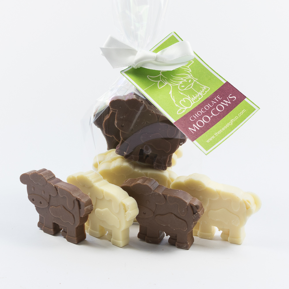 Mini Belgian Chocolate Cows - Yumbles.com