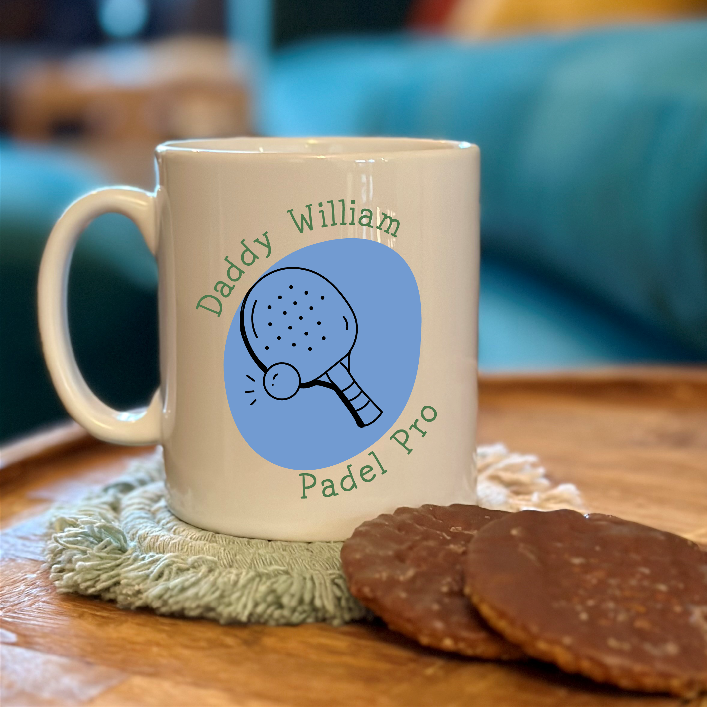 Personalised Padel Dad Mug - Yumbles.com
