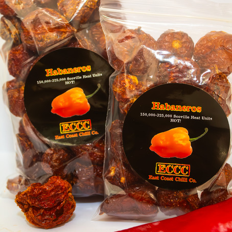 Habanero Dried Chillies - Very Hot - 25g, 50g, 100g Packs - Whole ...