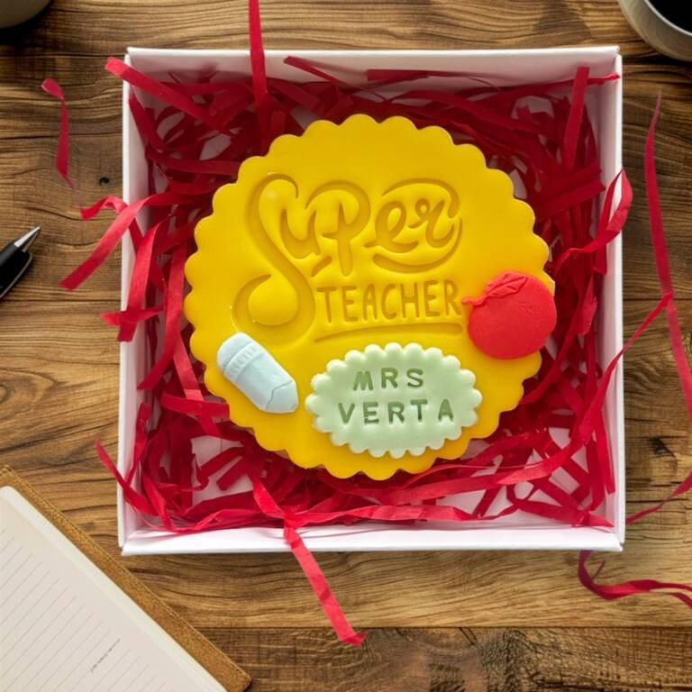 Thank You Teacher Letterbox Vanilla Cookie - Yumbles.com