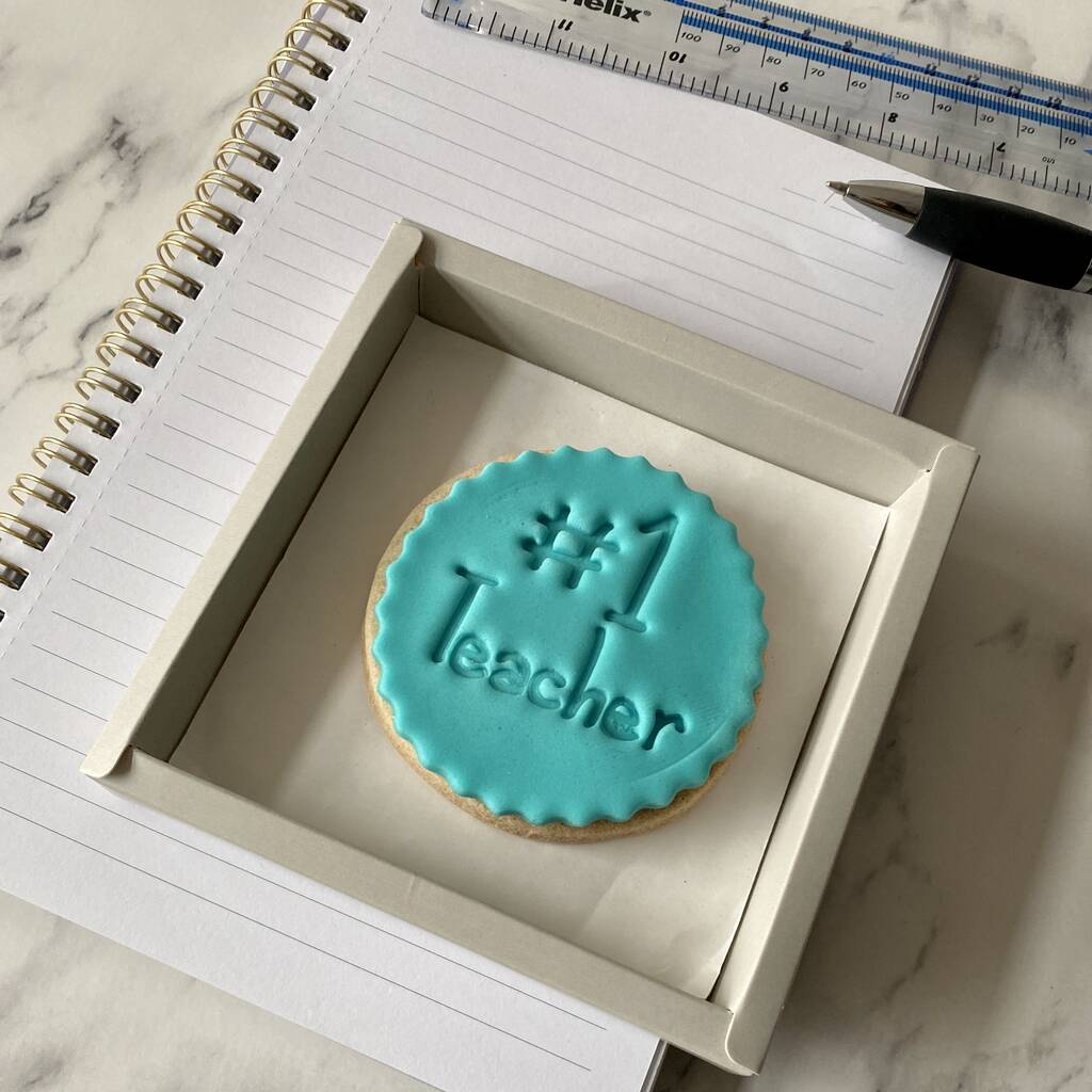 Thank You Teacher Letterbox Vanilla Cookie - Yumbles.com