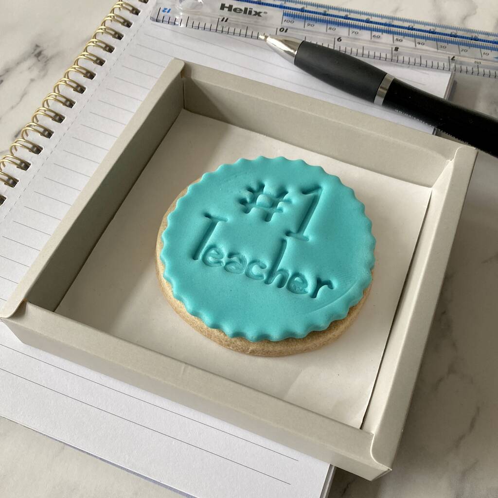 Thank You Teacher Letterbox Vanilla Cookie - Yumbles.com