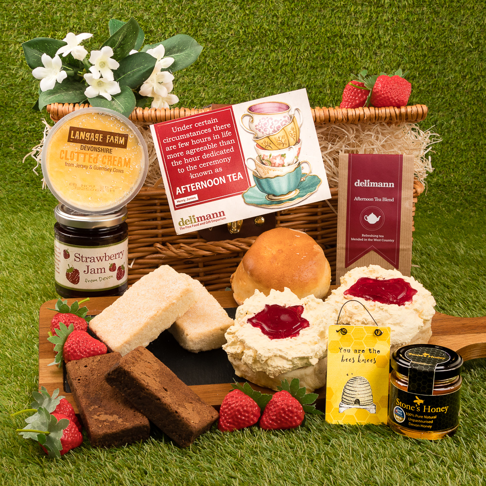 The Summer Honey Cream Tea Hamper - Yumbles.com