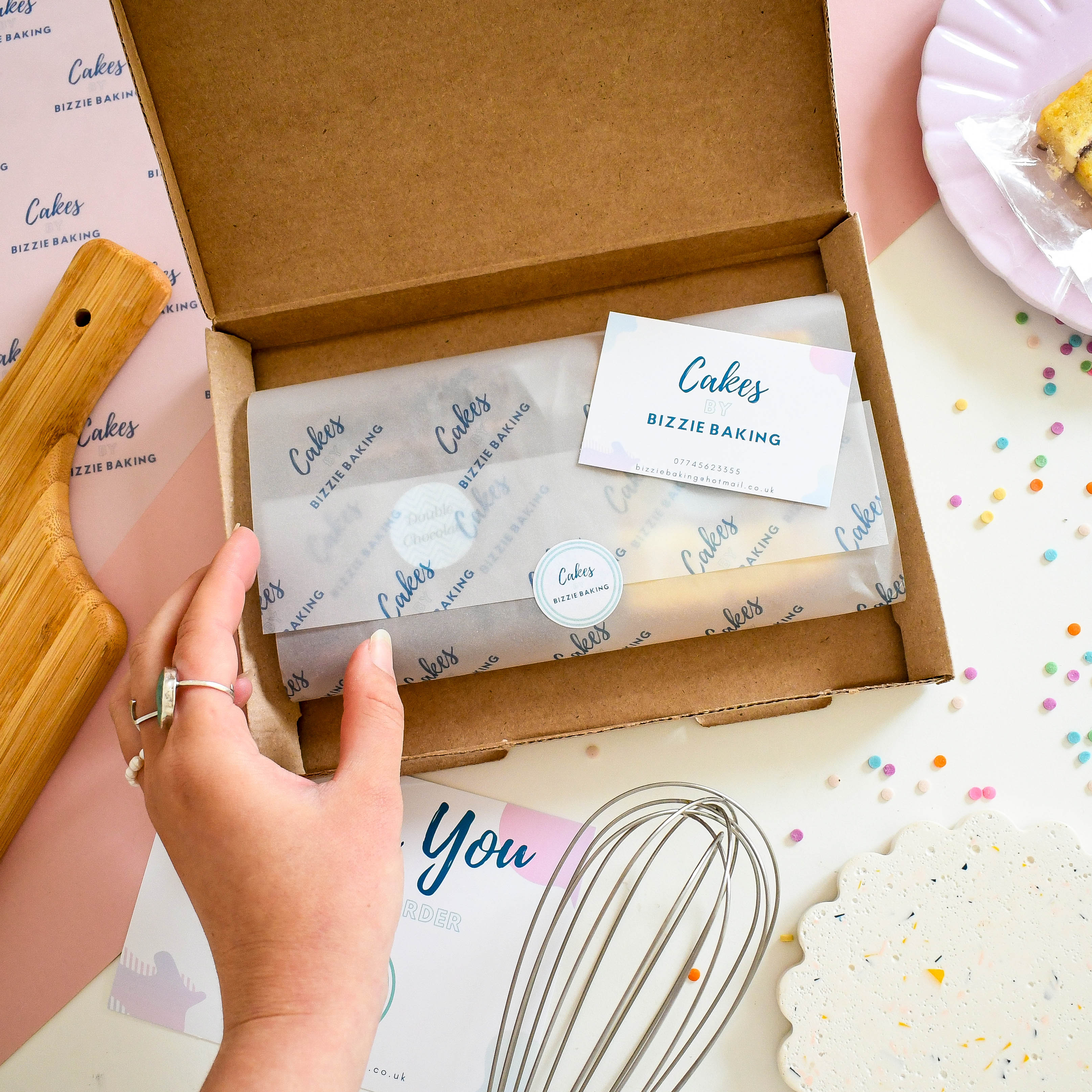 Letterbox Cake in a Box - Choice of Flavours - Handcrafted - Yumbles.com