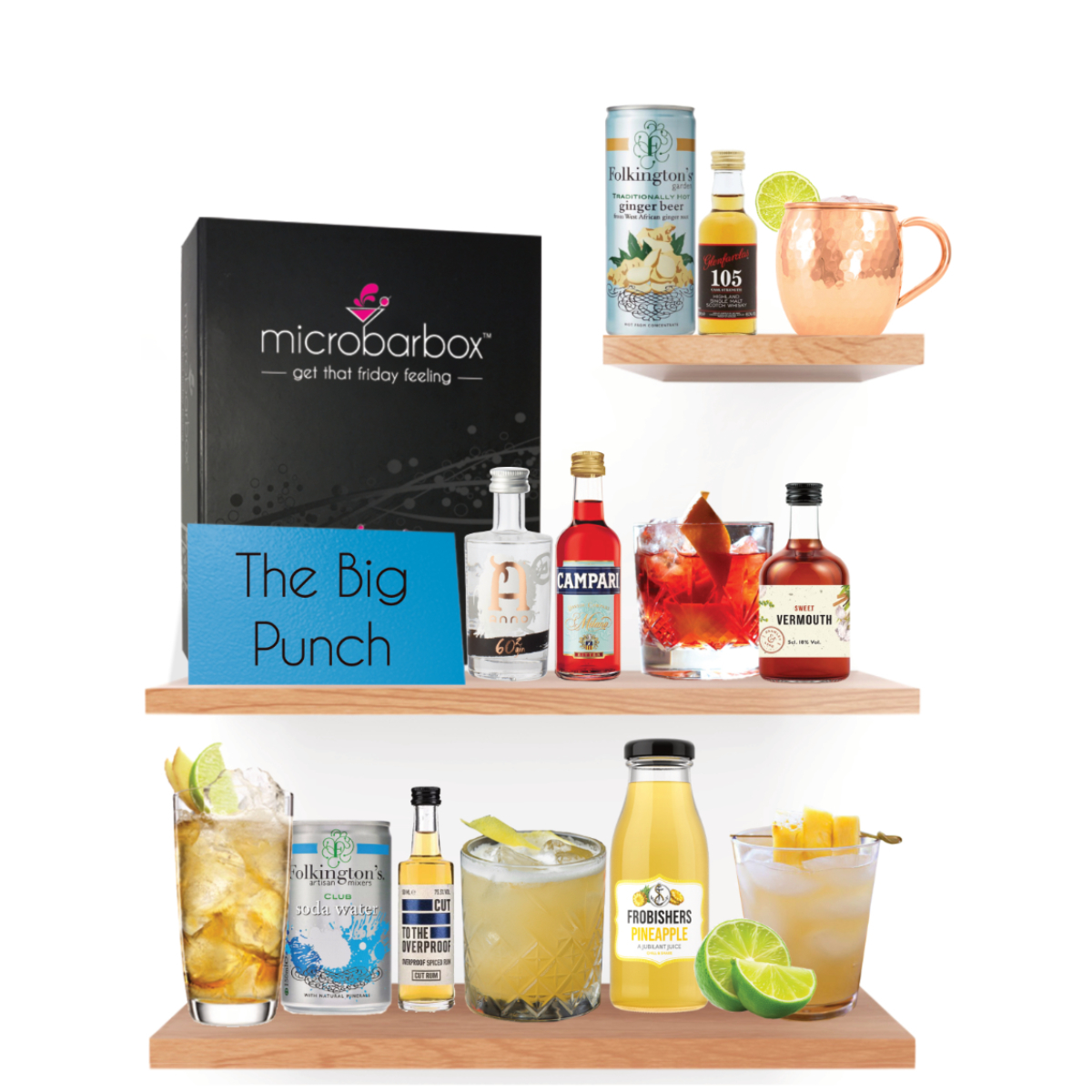 The Big Punch Overproof Cocktail Gift Set - Yumbles.com