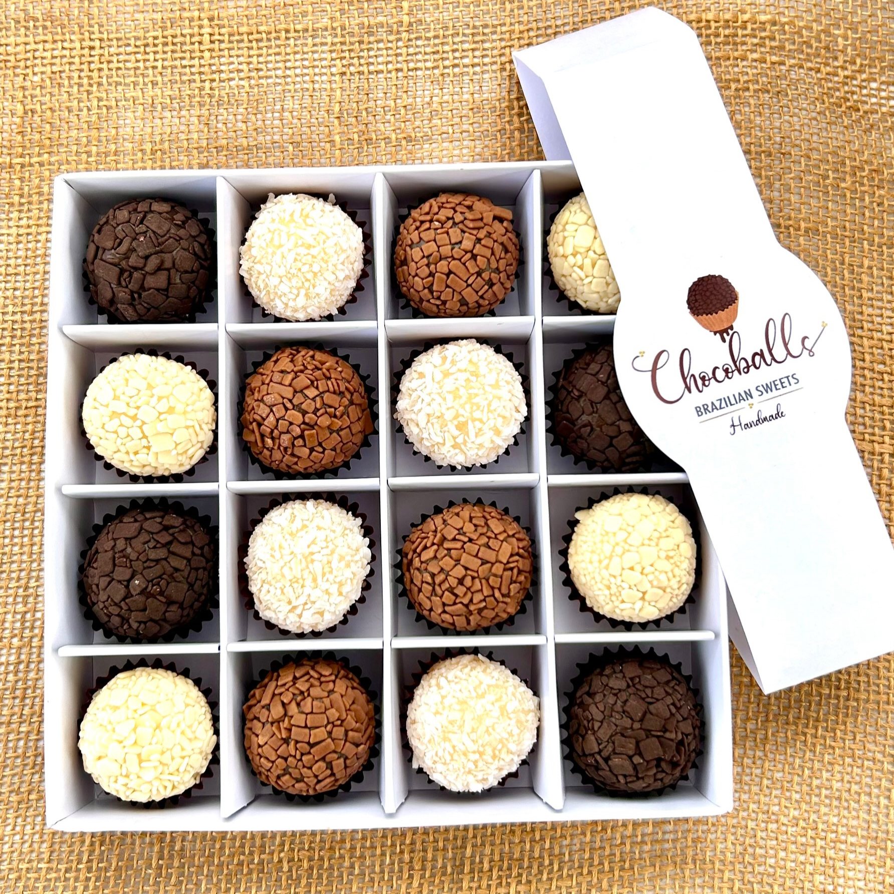 Classic Flavours Gourmet Brigadeiro Gift Box of 16 - Yumbles.com