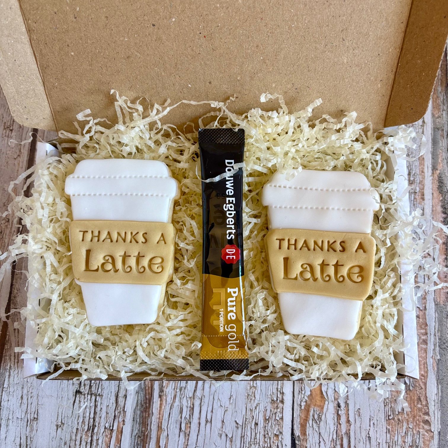 Team or Client Thank You Biscuit Gift Box - Edible Logo Option ...