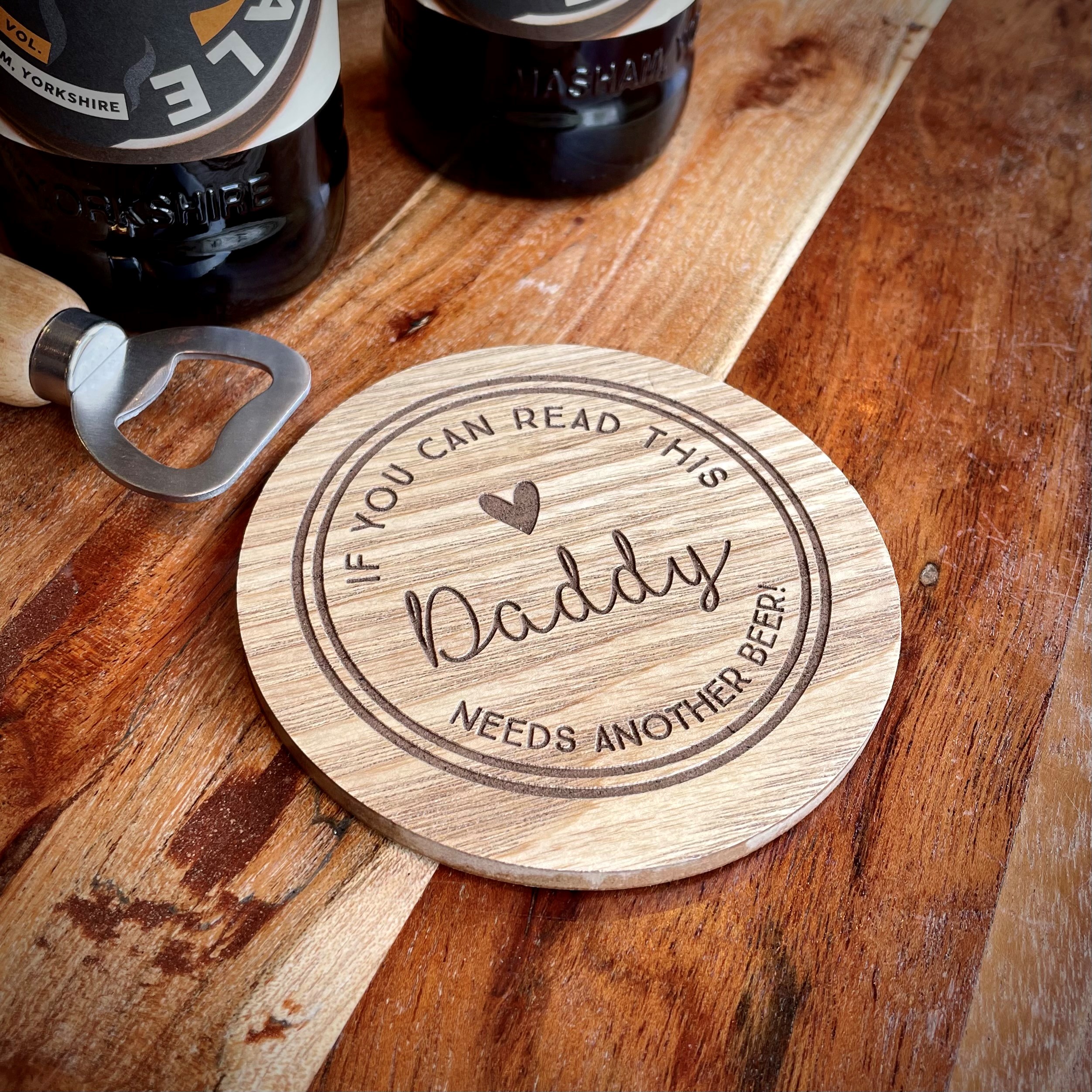 Personalised Beer Coaster - Yumbles.com