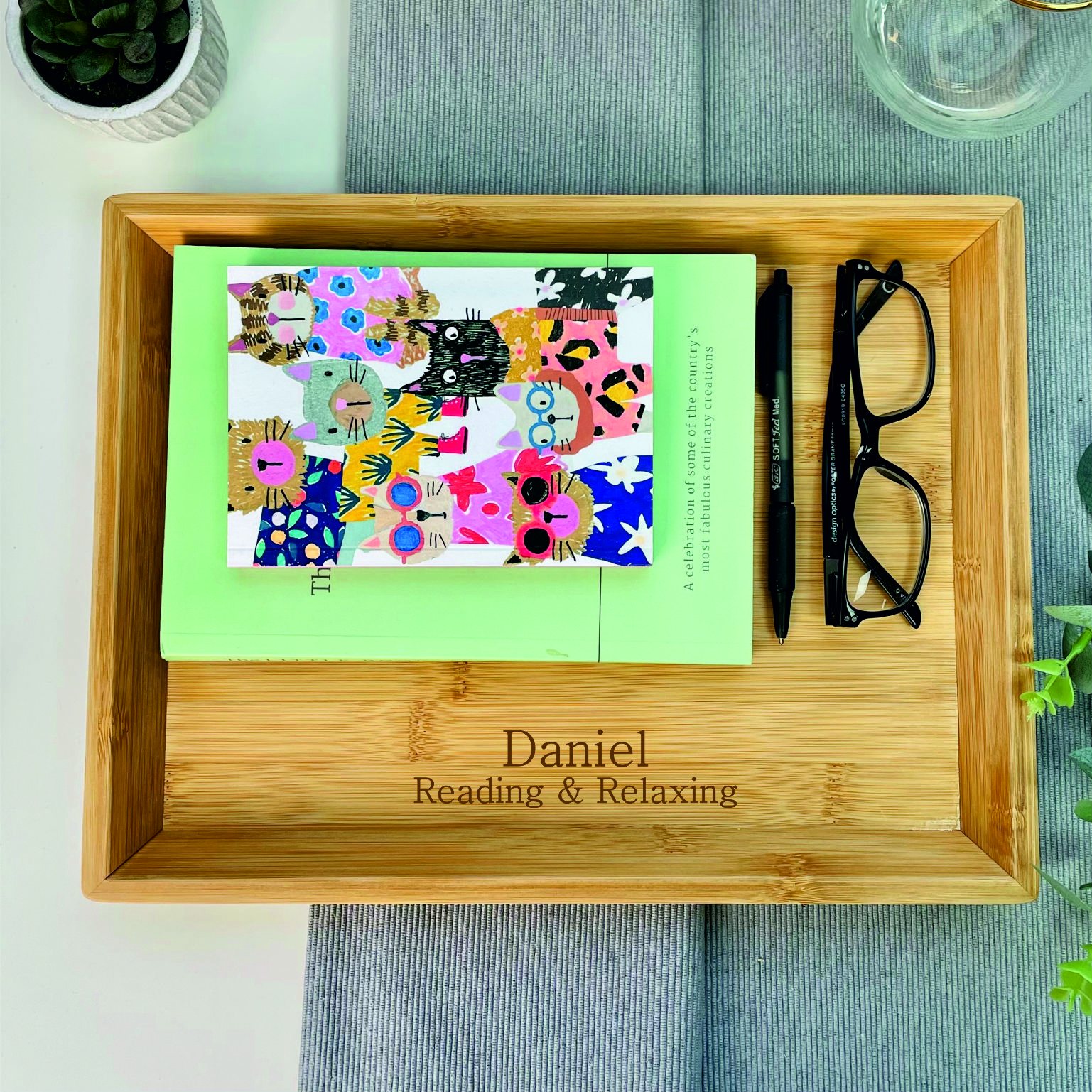 Personalised Reading And Relaxing Tray - Yumbles.com