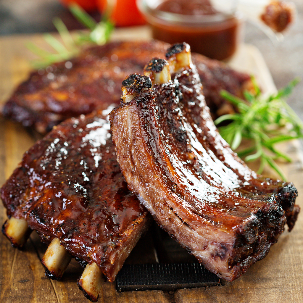 Organic Slow Cooked Salt & Pepper Baby Back Pork Ribs - 2 x 580g Packs ...