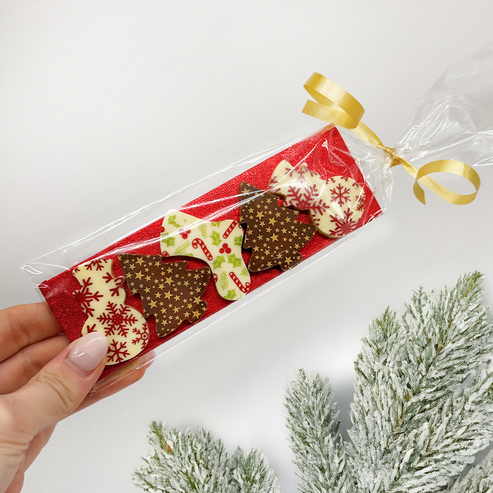 Christmas Shaped Chocolates - 5 Pieces - Yumbles.com