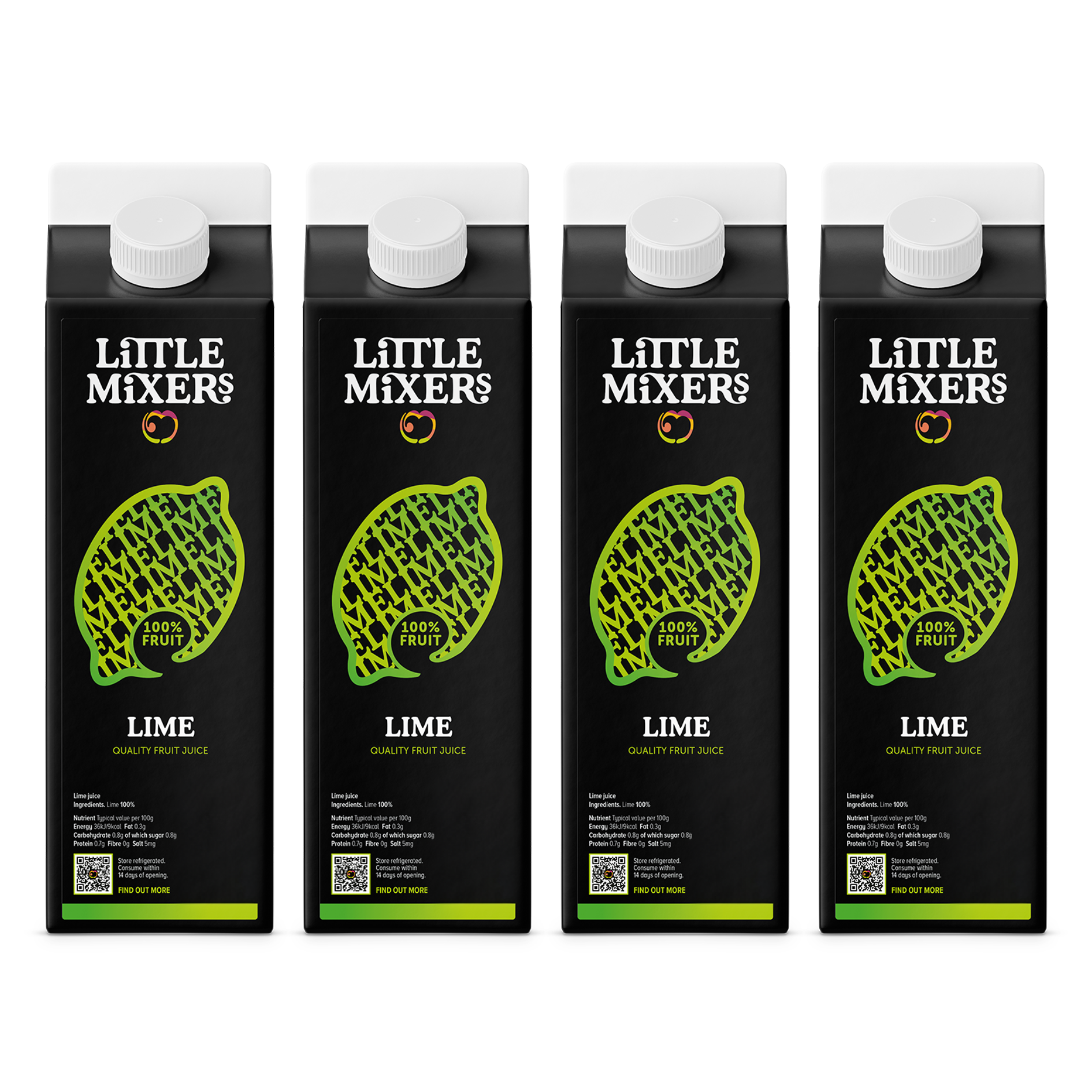 Pure Lime Juice - Case of 4 x 1kg - Yumbles.com