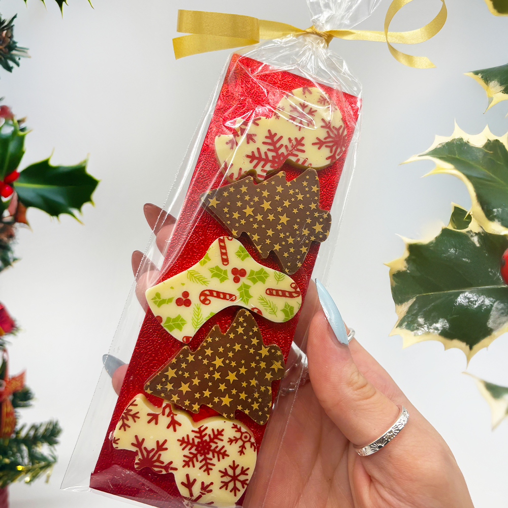 Christmas Shaped Chocolates - 5 Pieces - Yumbles.com