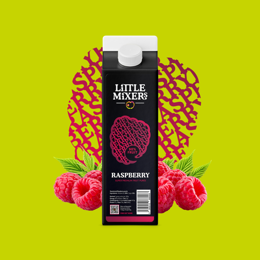 Pure Raspberry Purée Mixer - Case of 4 x 1kg - Yumbles.com