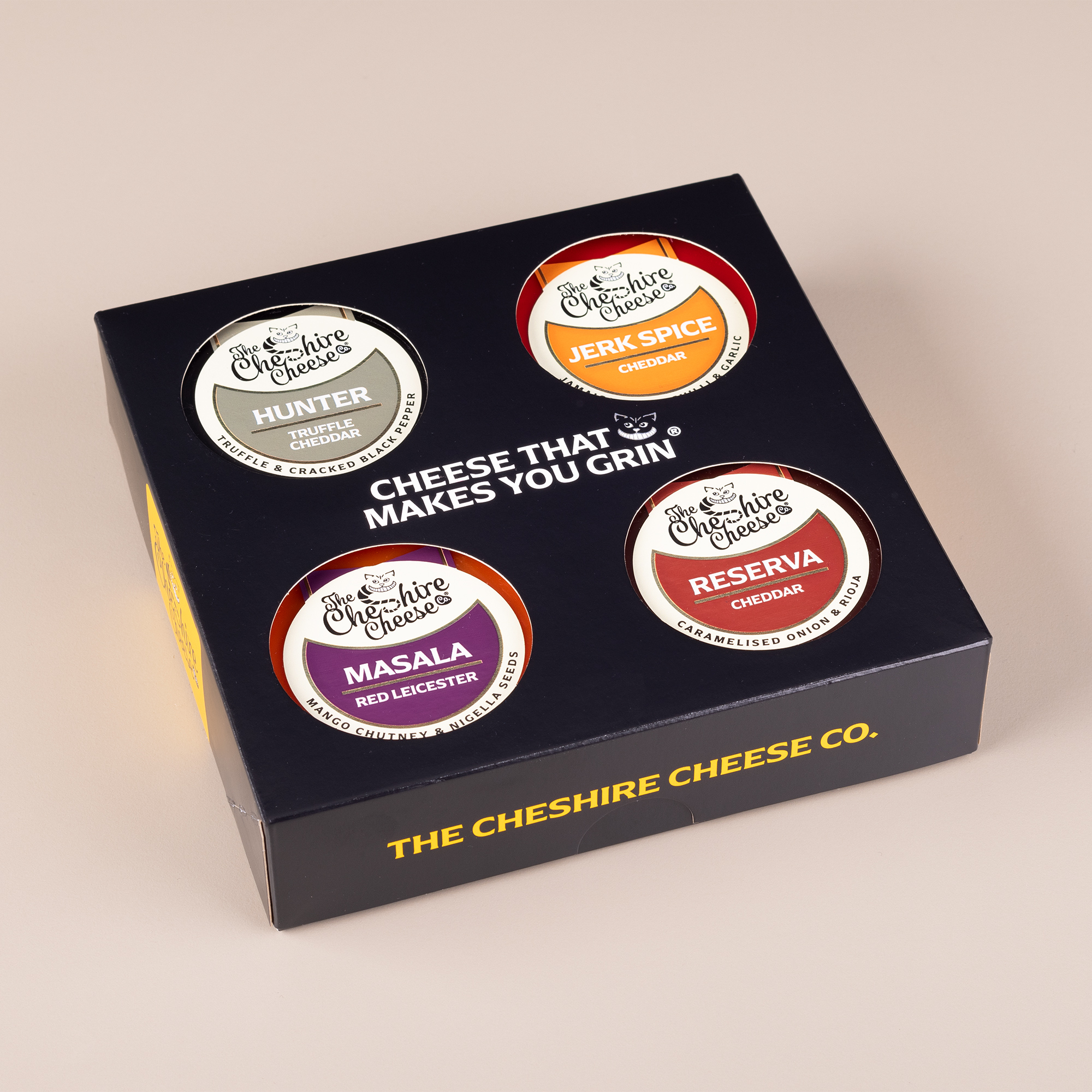 Irresistible Cheeseboard Selection Gift Box | 4 x 200g Waxed Cheese ...