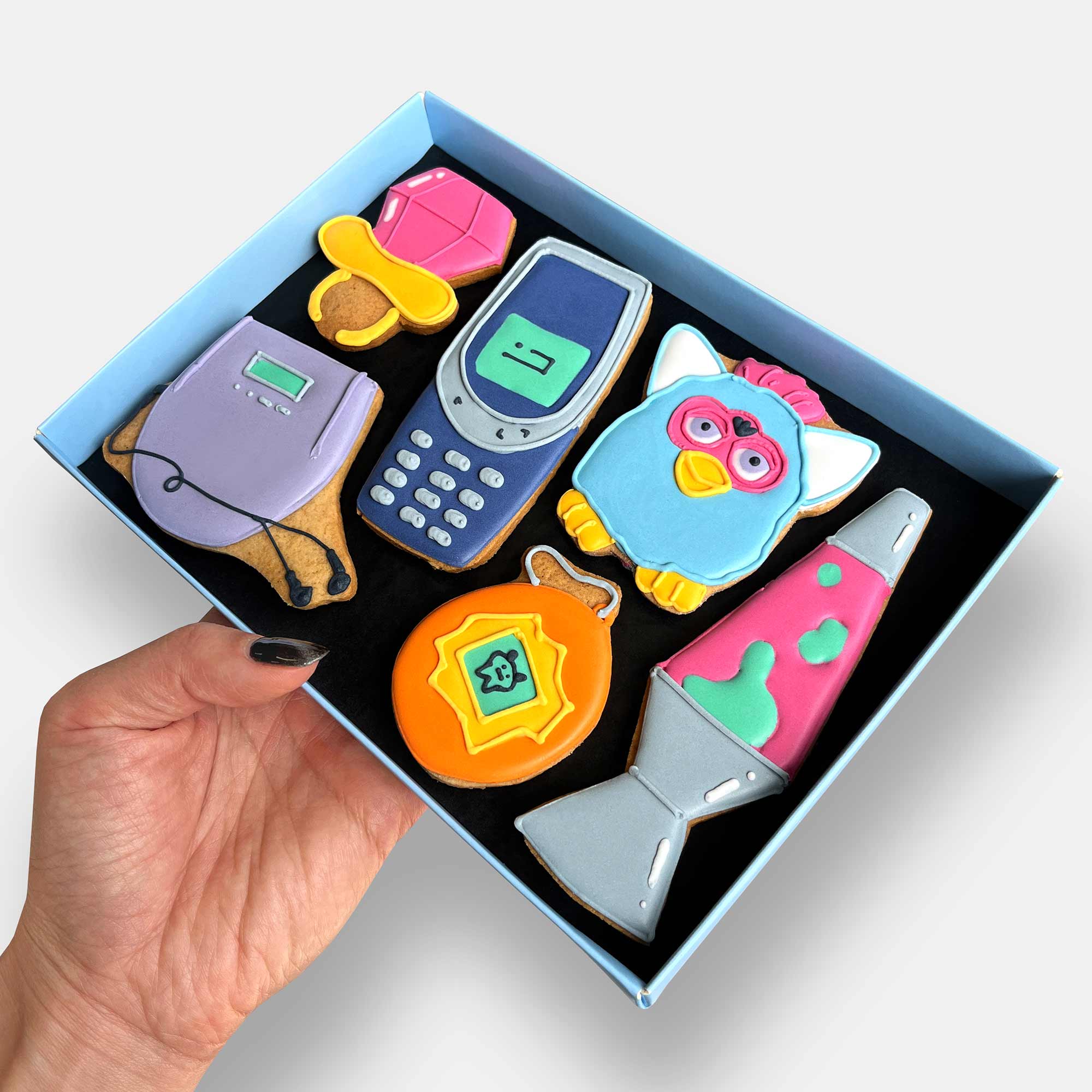 Personalised 90s Baby Letterbox Cookies - Birthday Biscuits - Yumbles.com