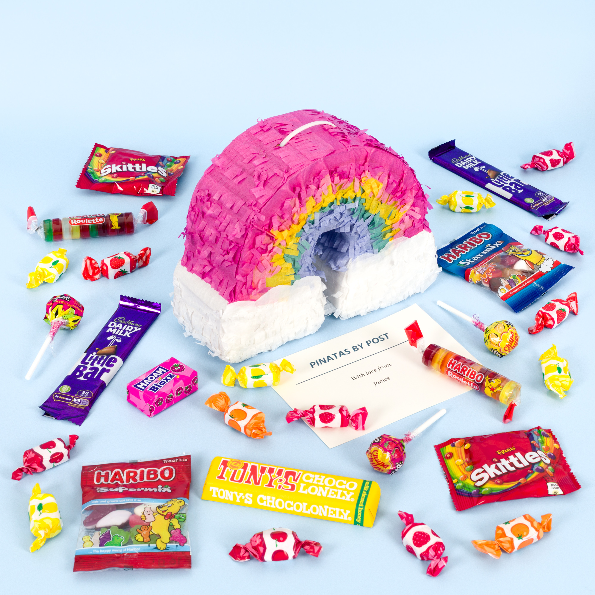 Rainbow Pinatas by Post - Yumbles.com